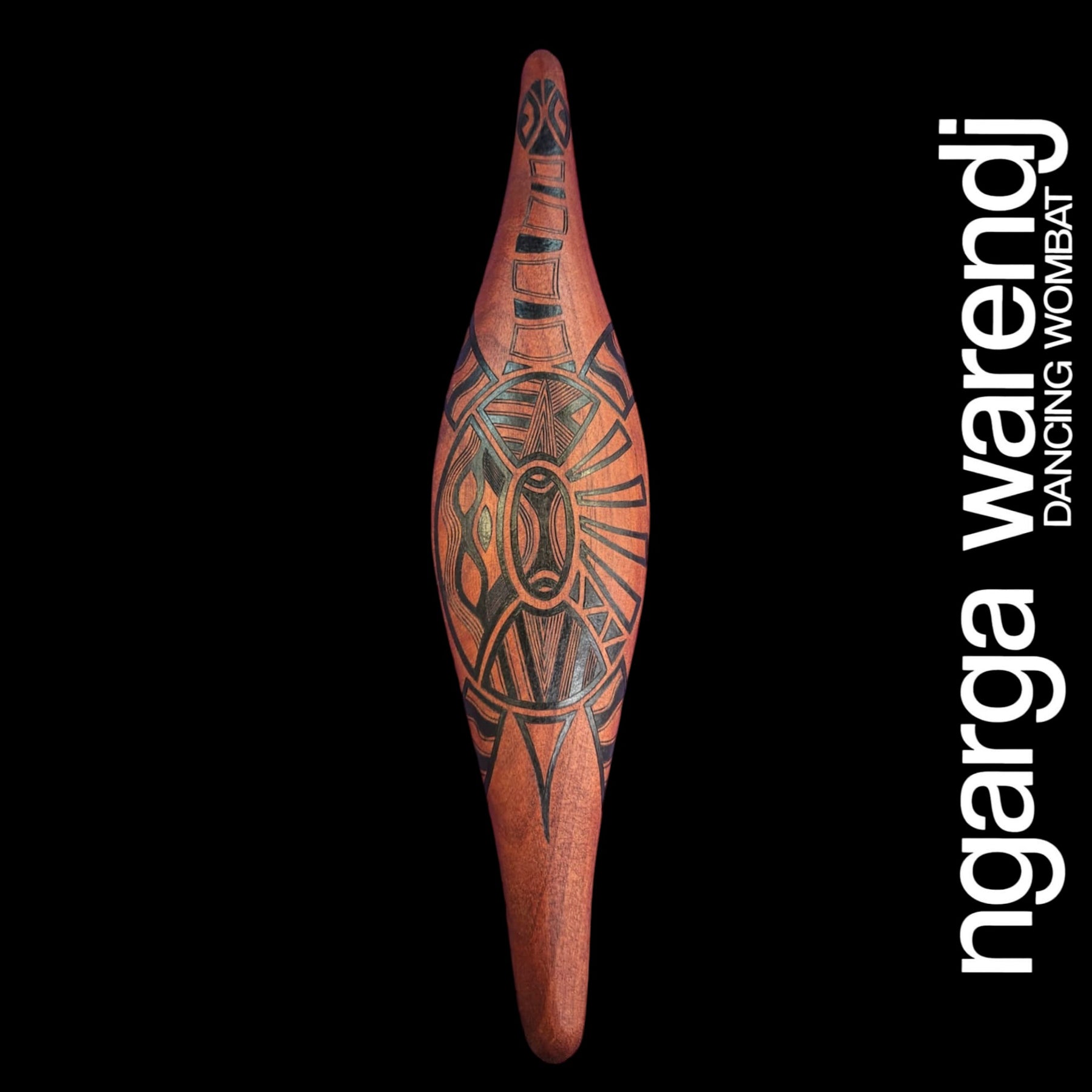 PARRYING SHIELD SMALL - BAREBIN BUK THE TURTLE DESIGN – Ngarga Warendj